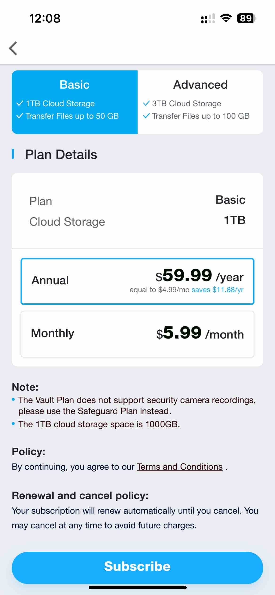 Zmodo | Paywall Screenshot ($200K/mo)