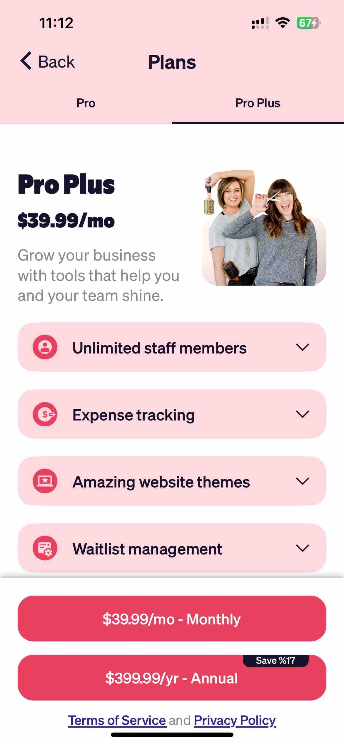 Goldie: Scheduling app | Paywall Screenshot ($200K/mo)