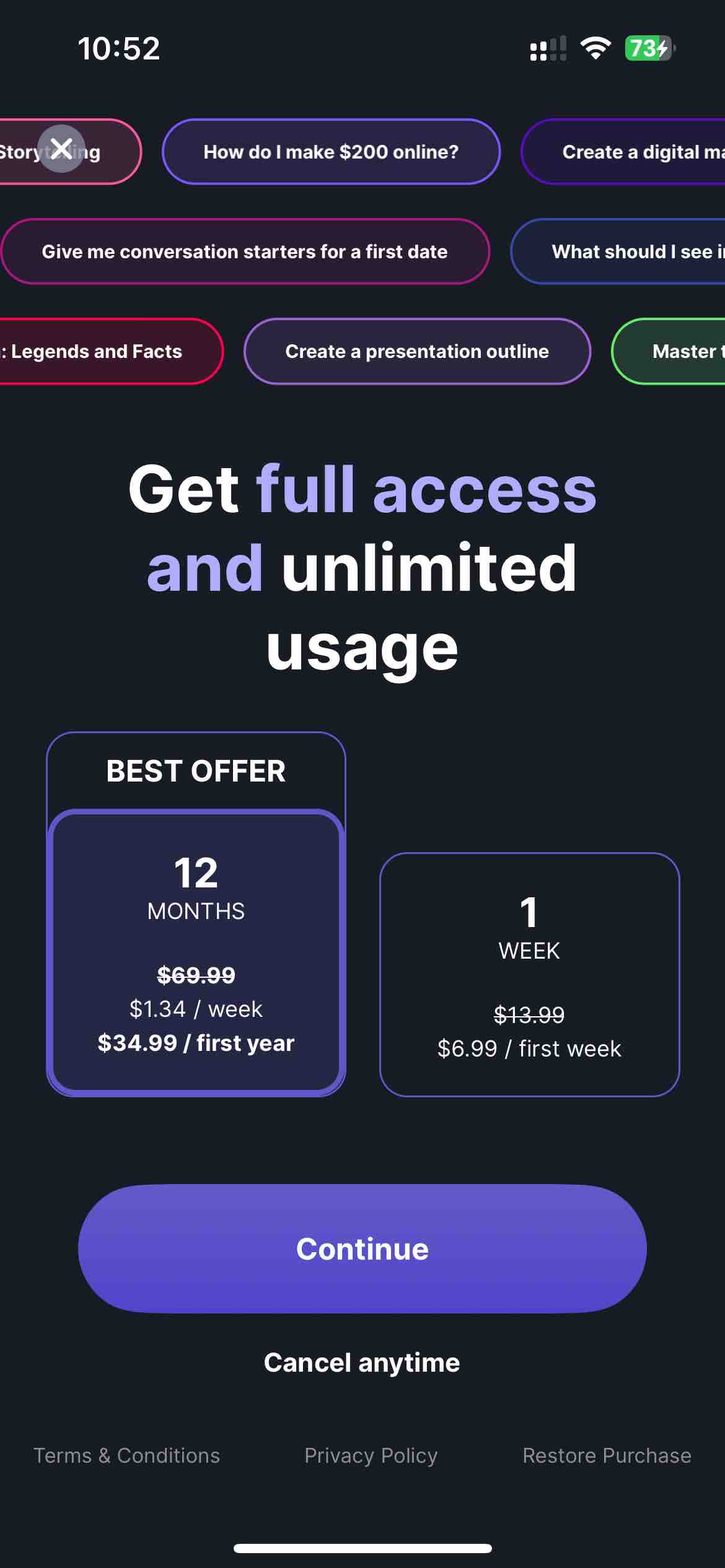 VisualMind: AI MindMap/Chatbot | Paywall Screenshot ($60K/mo)